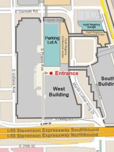 Parking Map - McCormick Place Reserve Parking Online | Chicago, IL